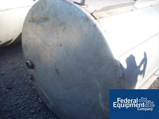 525 gallon Stainless Steel Tank, 48" dia.x 70" straight side, open top ...