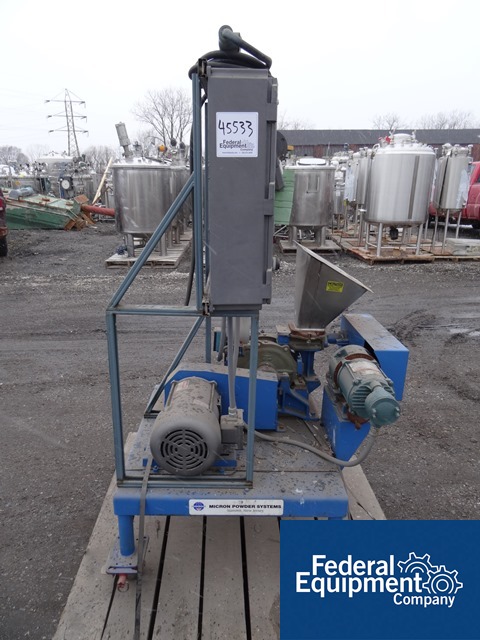 Hosokawa #5MA, Micro-Atomizer mill, Stainless Steel, 5 HP, 230/460 V ...