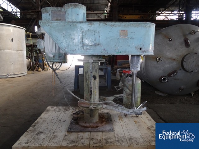 Hockmeyer #HVM-25, bow tie mixer, 25 HP, 3.5" dia.Carbon Steel shaft w ...