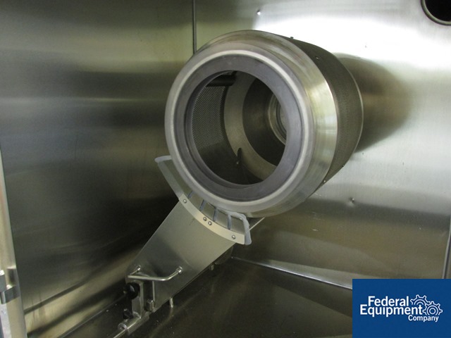 24" Thomas Compu-Lab #24XR, 12" x 9" S/S lab perforated coating pans, w ...