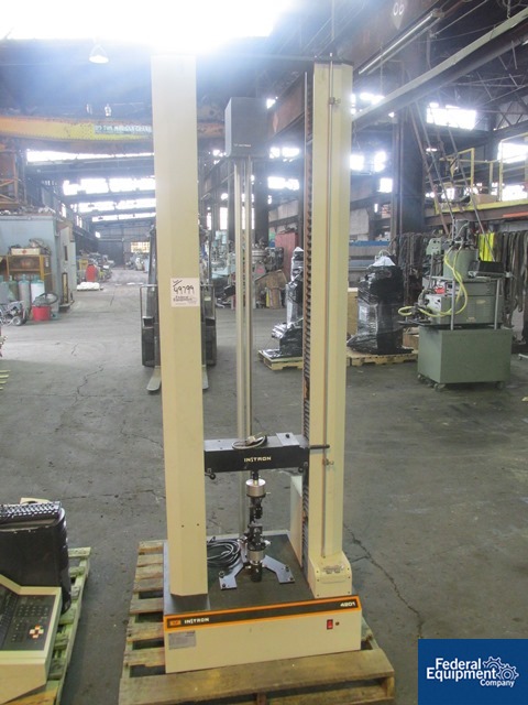 Instron #4200, Sys.ID #4201C3311, jaws & (2) load cells, last ...