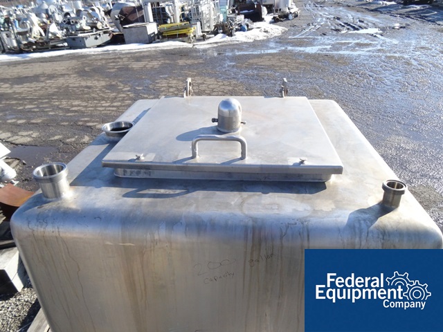 APV Crepaco Liquefier mixer, stainless steel, 200 gallon capacity, 40 ...