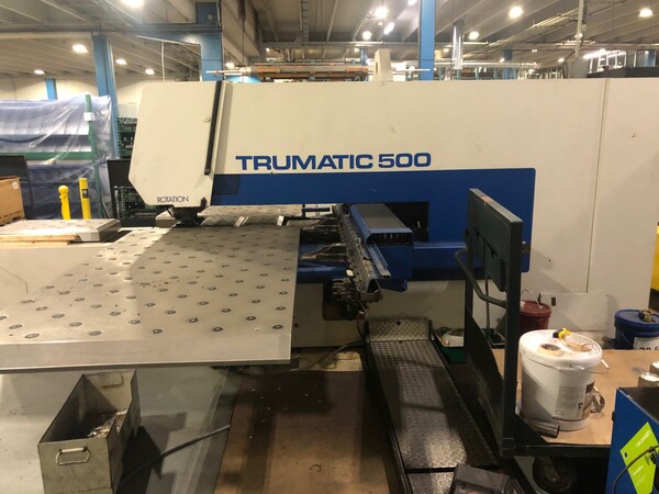25 Ton, Trumpf #TC500, turret punch, Bosch Trumagraph CC 220-S Control ...