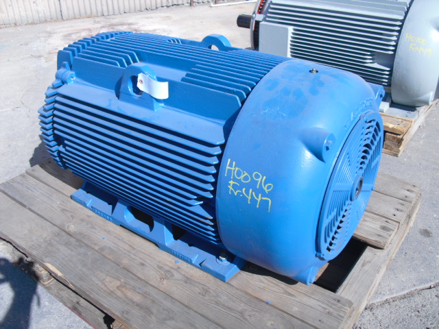 150 HP 1800 RPM Baldor, Frame 447T, TEFC BB, new surplus, 2300 Volts ...
