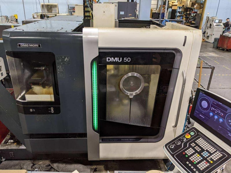 DMG Mori #DMU-50, vertical machining center, 60 automatic tool changer ...