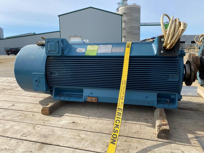 700 HP 1800 RPM Siemens, Frame 5013S, TEFC, BB, inv duty, rebuilt, 460 ...