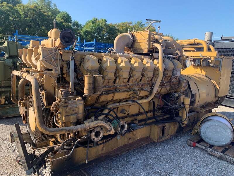 800 KW Caterpillar #G3516LE, Natural gas generator, engine core, 4160 ...