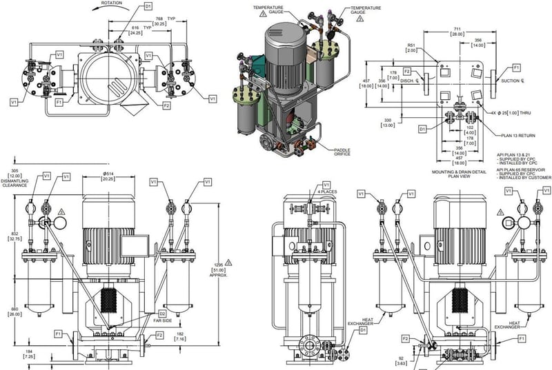377 GPM @ 690' TDH, United - CPC #VP-CX, type OH4, size 3x4x13, 75 HP ...