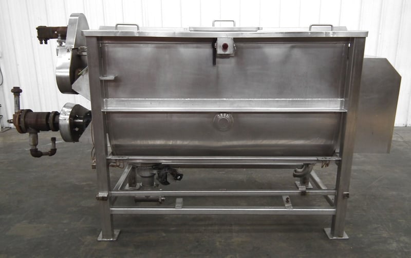 350 gallon L & A #T-703, batch kettle blending cooker, double rotating ...