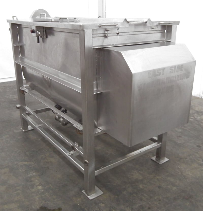 350 gallon L & A #T-703, batch kettle blending cooker, double rotating ...