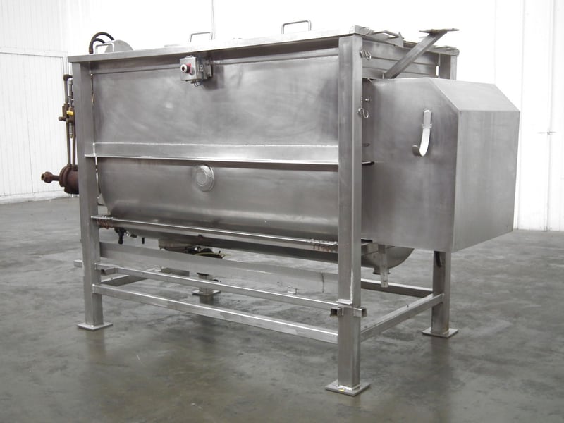 350 gallon L & A #T-903, batch kettle blending cooker, double rotating ...
