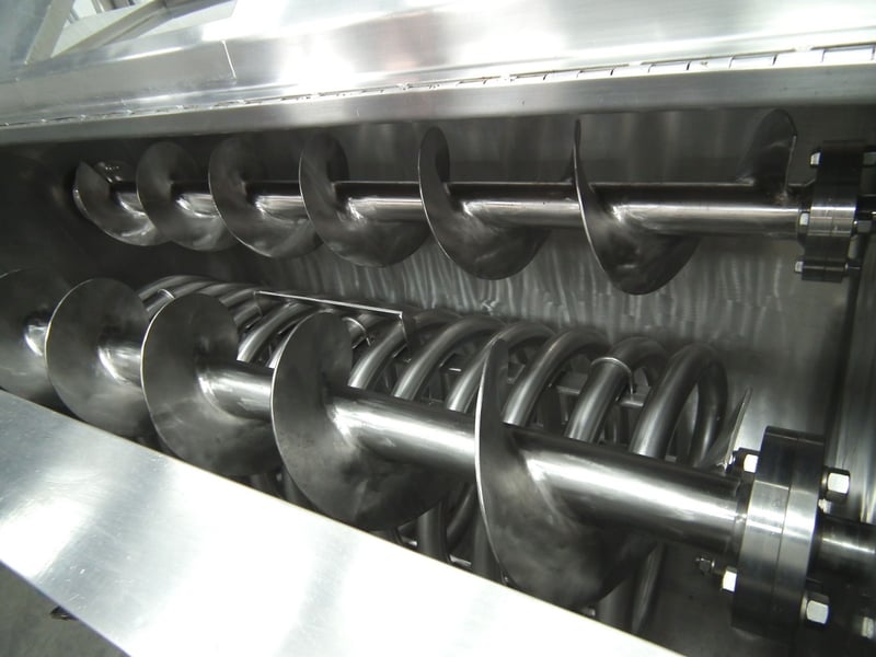 350 gallon L & A #T-903, batch kettle blending cooker, double rotating ...