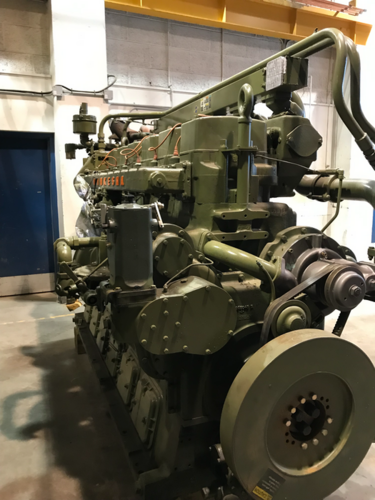 670 HP @ 900 RPM, Waukesha #3521 GSI, Natural Gas Engine, S/N C-10511/1 ...