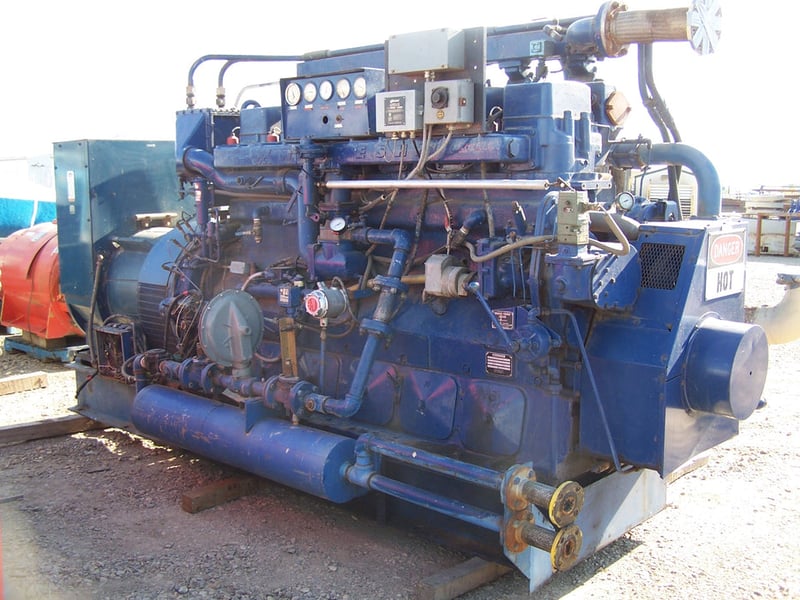 670 HP @ 1200 RPM, Waukesha #F3521GSI Core, Natural Gas Engine, ext oil ...