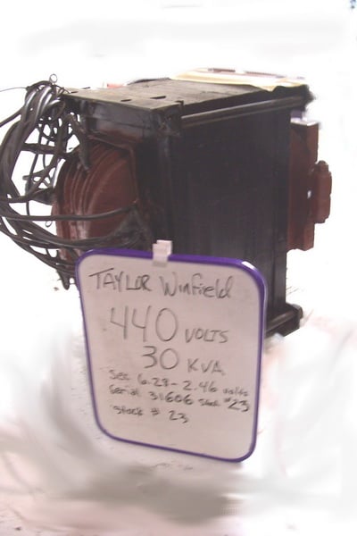 30 KVA 440/460/480 Primary,, Taylor-Winfield, machine type welder ...