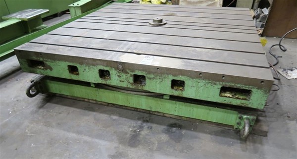 84" X 84" Giddings & Lewis T-slotted Hydrostatic, rotary table, 4 ...
