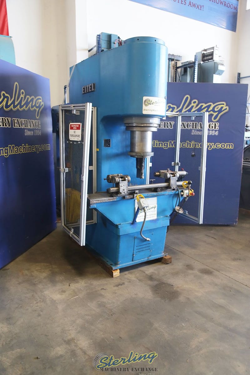 100 Ton, Eitel #RP100, 10" stroke, 38" daylight, rolling fixture w ...