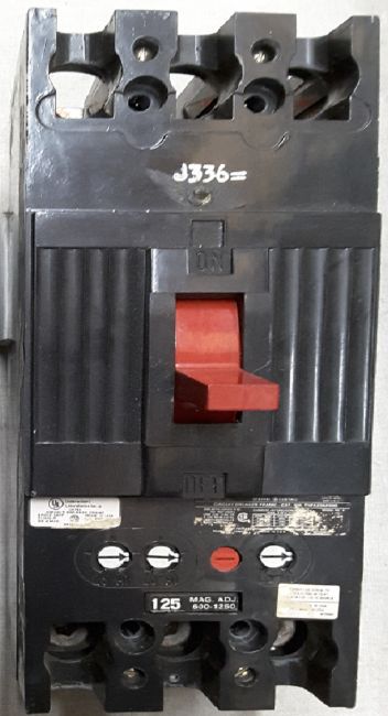 General Electric, THFK236125, 125 amps F225 line type THFK 3P 3PH 125A ...