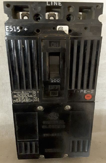 General Electric, TB13100BWE09 Tri-Break TB1, 100 amps, 3P, 600 V, 200 ...