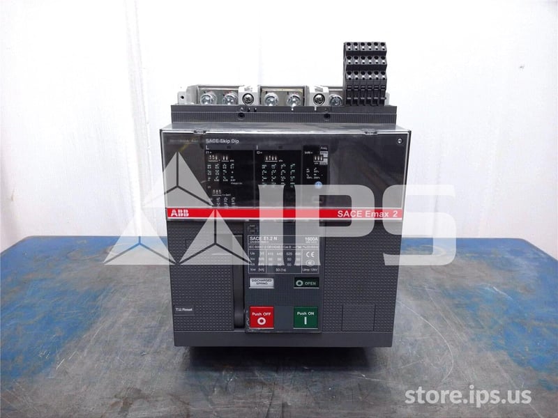 1600 Amps ABB Sace Emax2 E1.2n Eo/bi 240 Volts AC Control, Ekip Dip Li ...