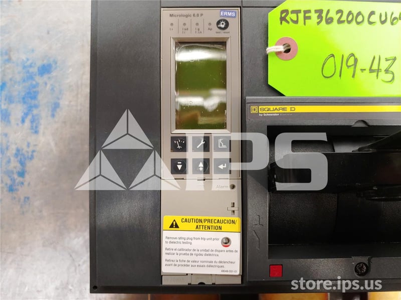 Square D Rjf Powerpact R-frame Mccb Unused Surplus 120 Volts AC Shunt ...