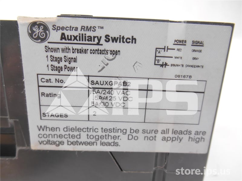 GE Spectra Sel Mccb Mag-break 100at, 100 Amps Rp, Inst 287-1280a, Rms ...