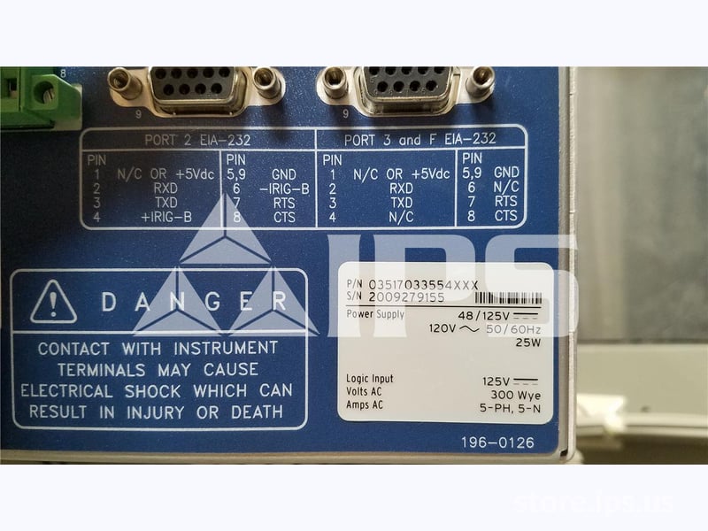 Schweitzer Sel-351 Directional Over Current Protection Relay 48-125 ...