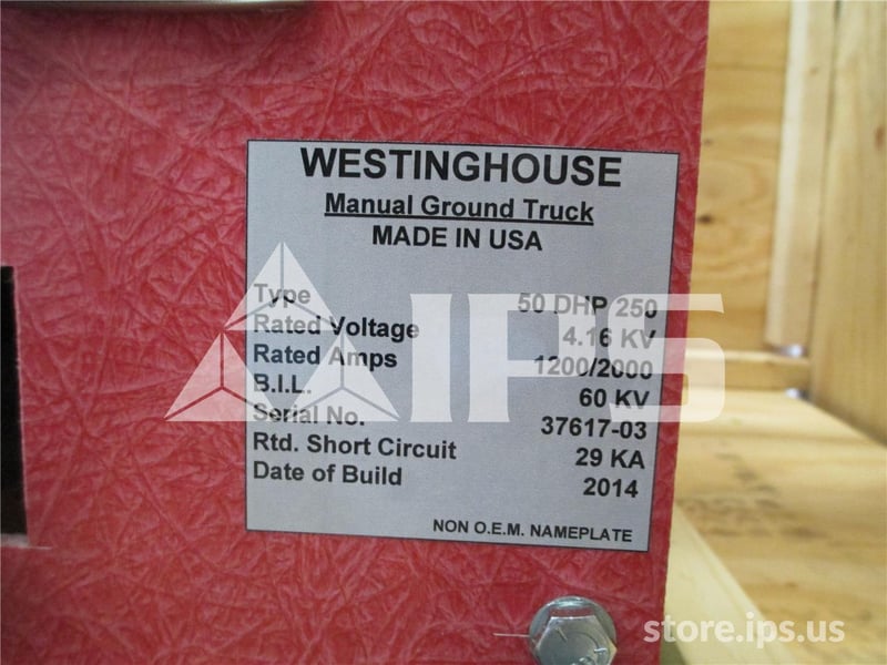 National Switchgear Nss ground and test device 1200/2000a for wh 50 dhp ...