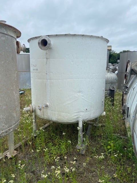 1000 gallon Stainless Steel tank, 72" dia. x 60" straight side, flat ...