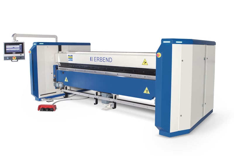 120" Erbend #MFD3220, CNC Combi beam folder, 14 gauge, 1500mm back ...
