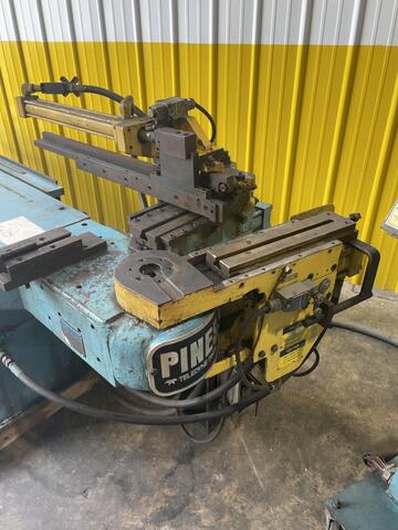 1-1/2" Pines #1, horizontal hydraulic tube bender, hydraulic mandrel ...
