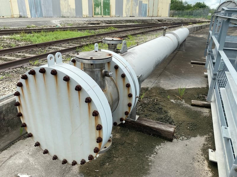 440 sq.ft., 150 psi/fv, Ward Tank & Heat Exchanger Corp, unused surplus ...