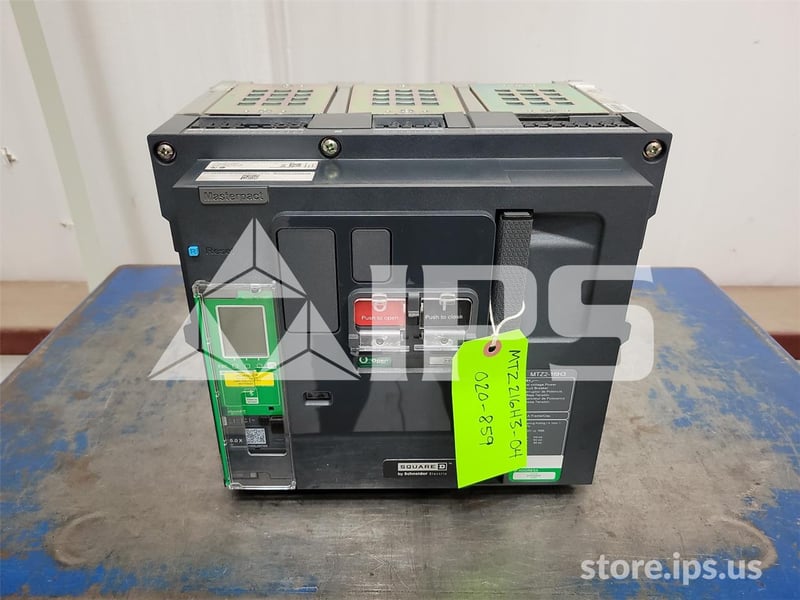 1600 amps, square d, masterpact, mtz2 16h3, electrically/operated ...