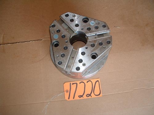 10" Powerhold Gamet #52MX-3-A28, 3-jaw power chuck, 2-5/8" thru hole, 6 ...