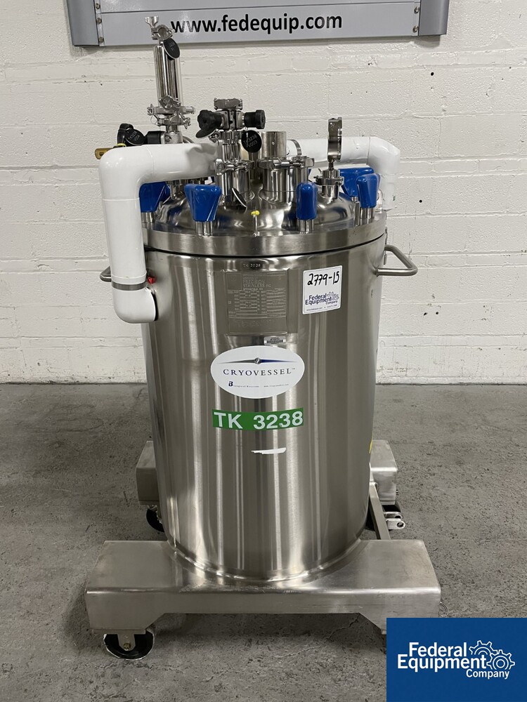 50/65 psi, Precision, Integrated Biosystems Cryovessel, 125 liter, 316L ...