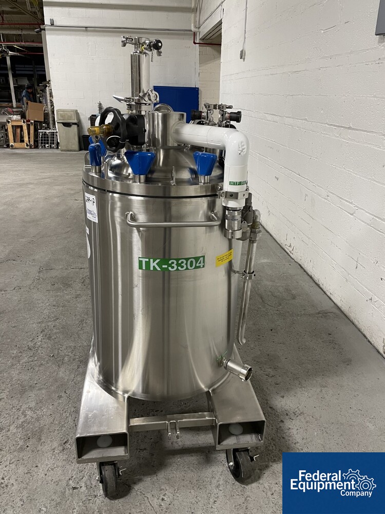 50/65 psi, ITT, Integrated Biosystems Cryovessel, 125 liter, 316L ...
