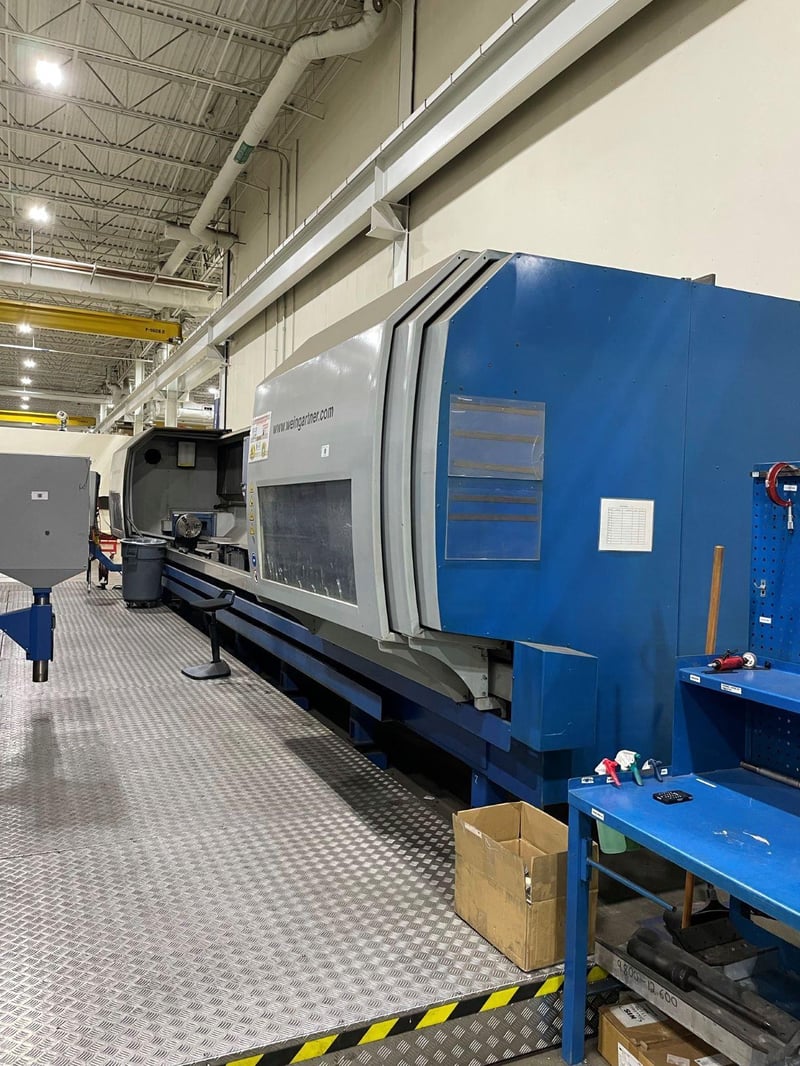Weingartner #Finish-320-7000, spiral finishing lathe, chip conveyor ...