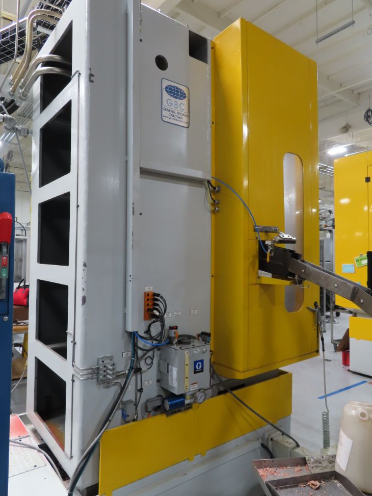 10 Ton x 30" stroke, General Broach #10-30GBTU, vertical table up ...