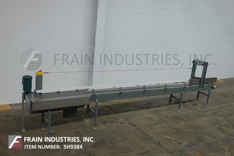 12" wide x 17.4' long, Table top conveyor, push button start / stop, E ...