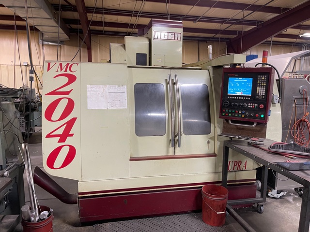 Acer #VMC-2040, 24 side mount tool changer, 40" X, 20" Y, 20" Z, 8000 ...