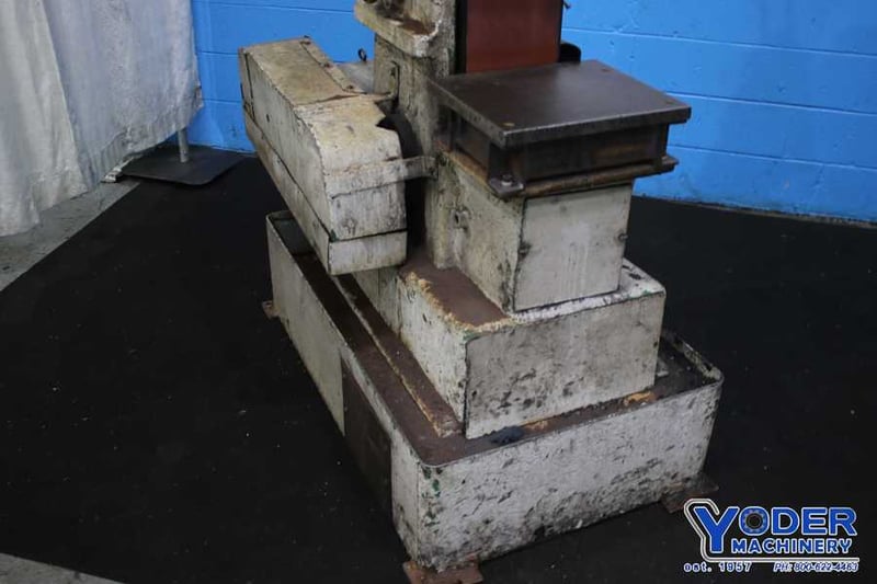 8" H.k. Porter #BG8, cable belt grinder, 107" length, 28" x13" table, 7 ...