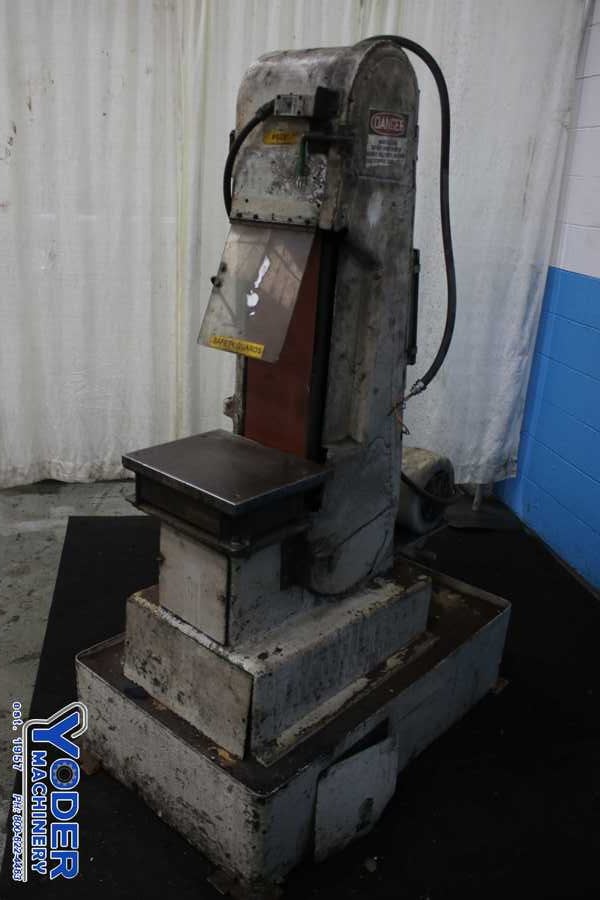 8" H.k. Porter #BG8, cable belt grinder, 107" length, 28" x13" table, 7 ...