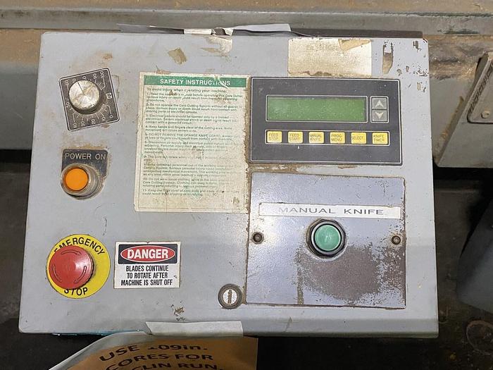 Appleton #A301, 128" automatic core cutter, 6" core, s/n 022400 for ...