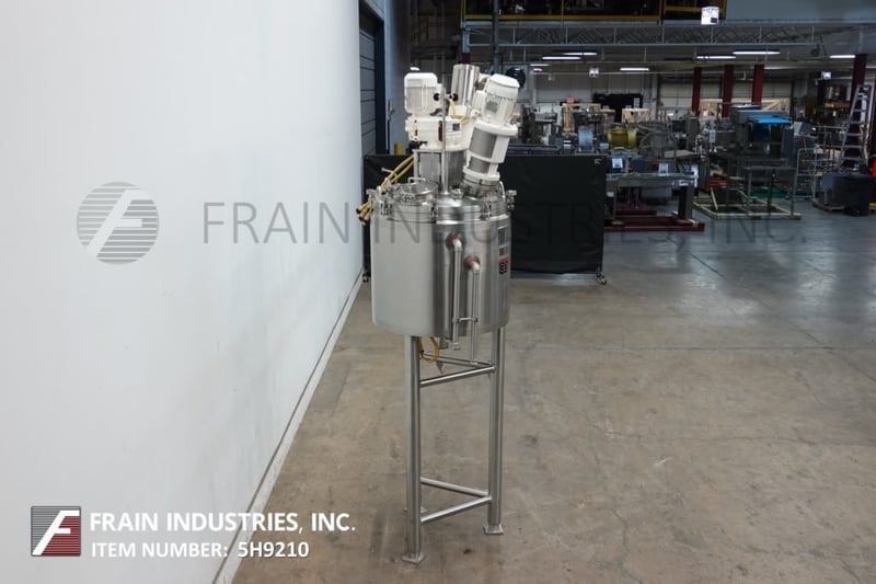 50 gallon Lee #50U75, 316 Stainless Steel jacketed and vacuum process ...