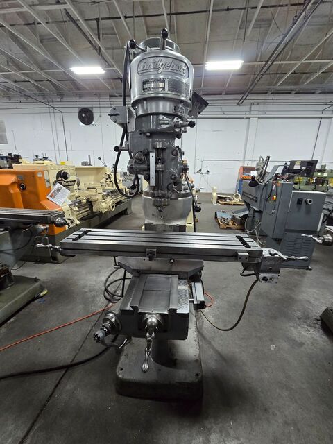 Bridgeport #Series-I, vertical mill, 9" x42" table, 1 HP step pully ...