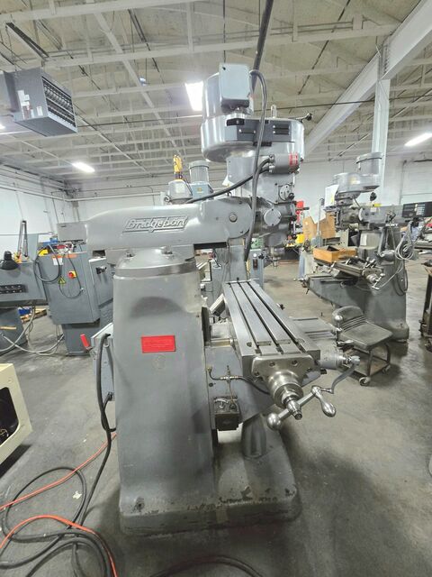 Bridgeport #Series-I, vertical mill, 9" x42" table, 1 HP step pully ...
