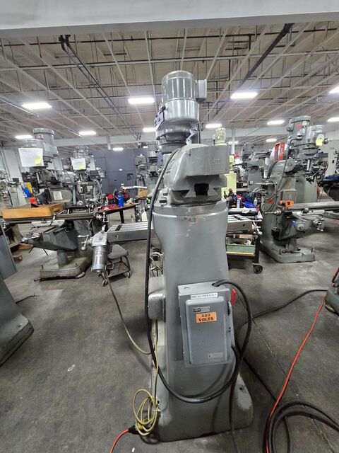 Bridgeport #Series-I, vertical mill, 9" x42" table, 1 HP step pully ...