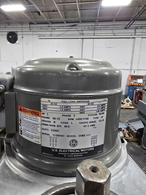 Bridgeport #Series-I, vertical mill, 9" x42" table, 1 HP step pully ...
