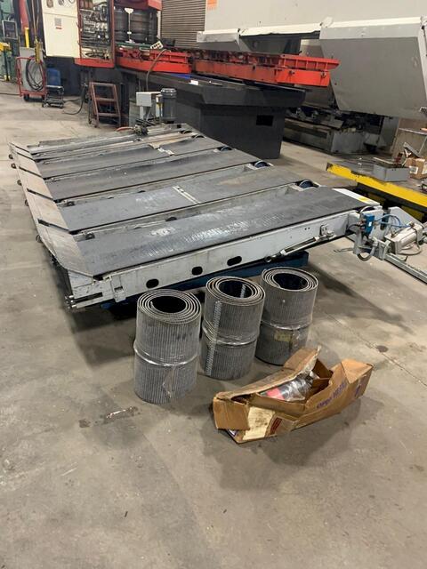 3/8" x 10' Met-Fab #3/8 x 10, shear conveyor with pneumatic sheet ...