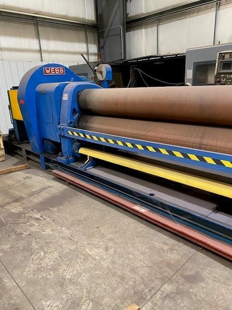 10' x 3/4" Webb #15L-1510, Initial Pinch 3-roll Plate Rolling Machine ...